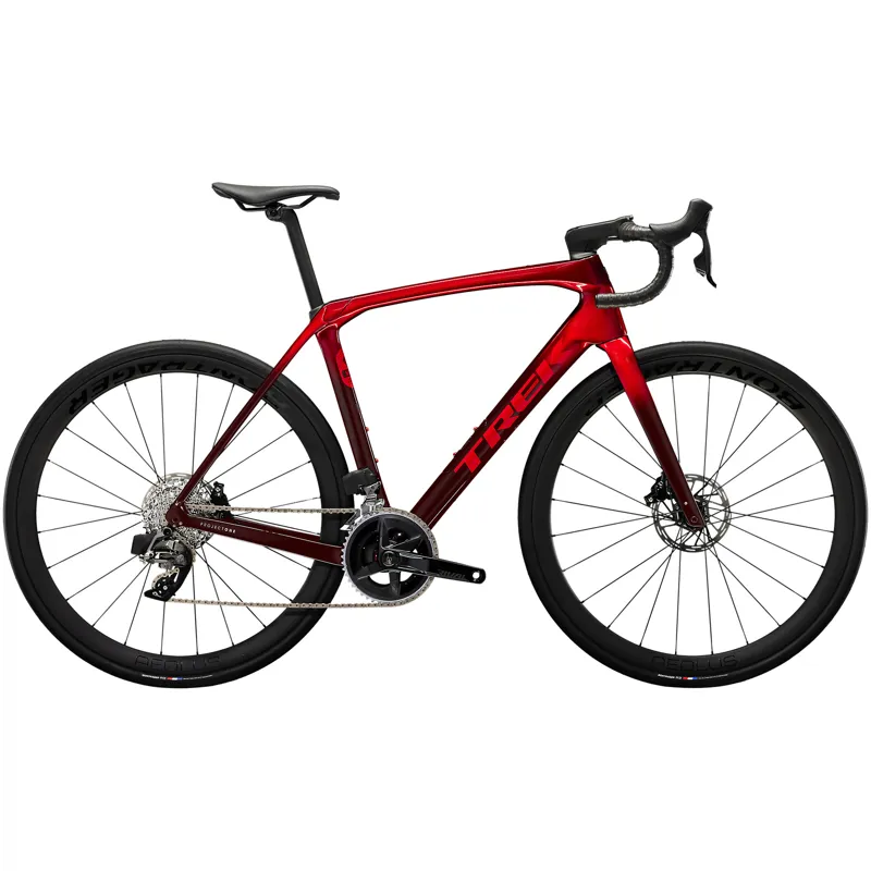 Trek Domane SLR 6 eTap Road Bike in Met Red Smoke/Red Carb Smoke